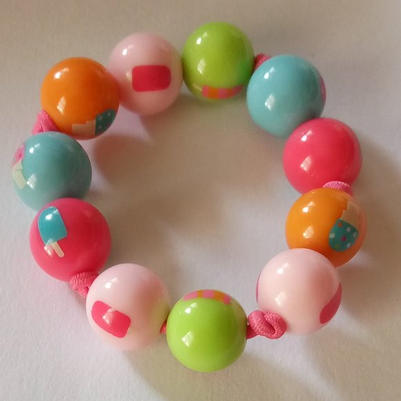 Jewelry | Multicolor Beaded Bracelet Womens 7 Inches Stretch Band ...